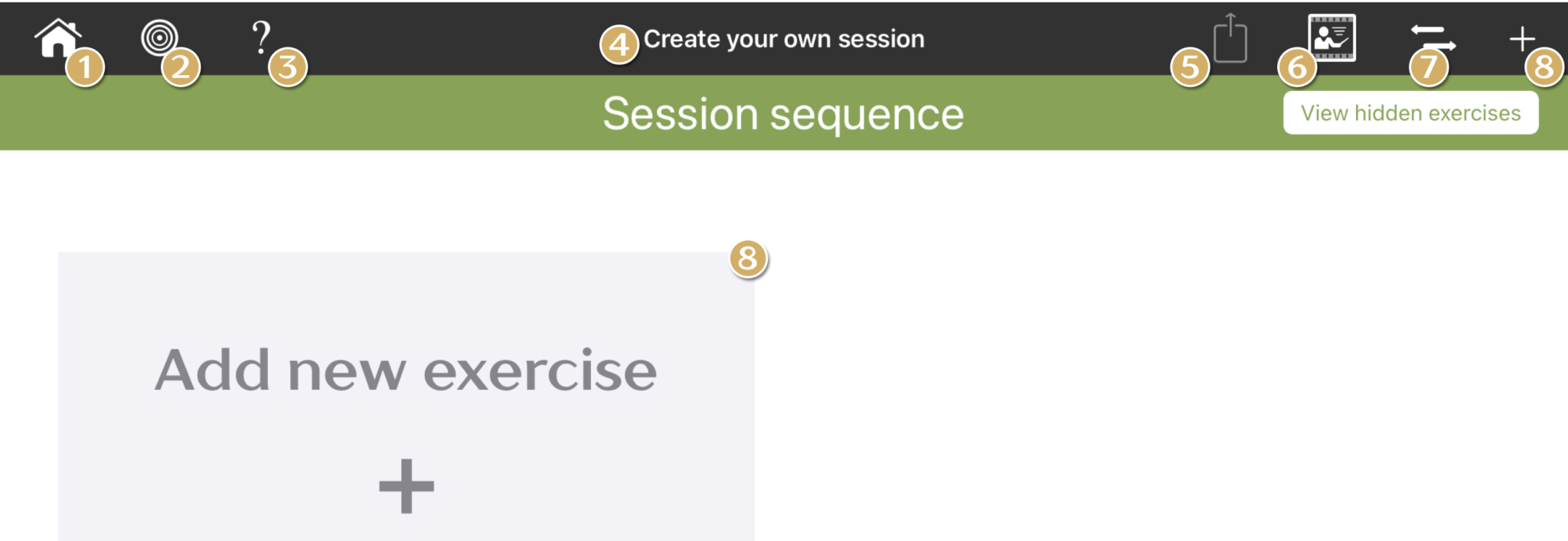 View session sequence - Cuespeak