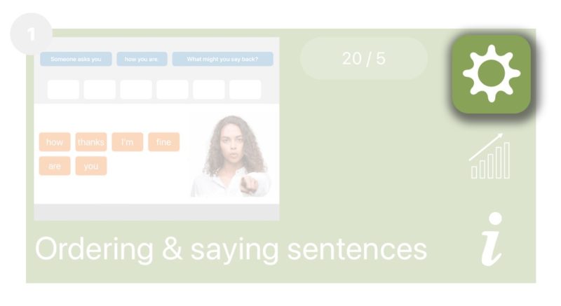 Configuring exercises - Cuespeak