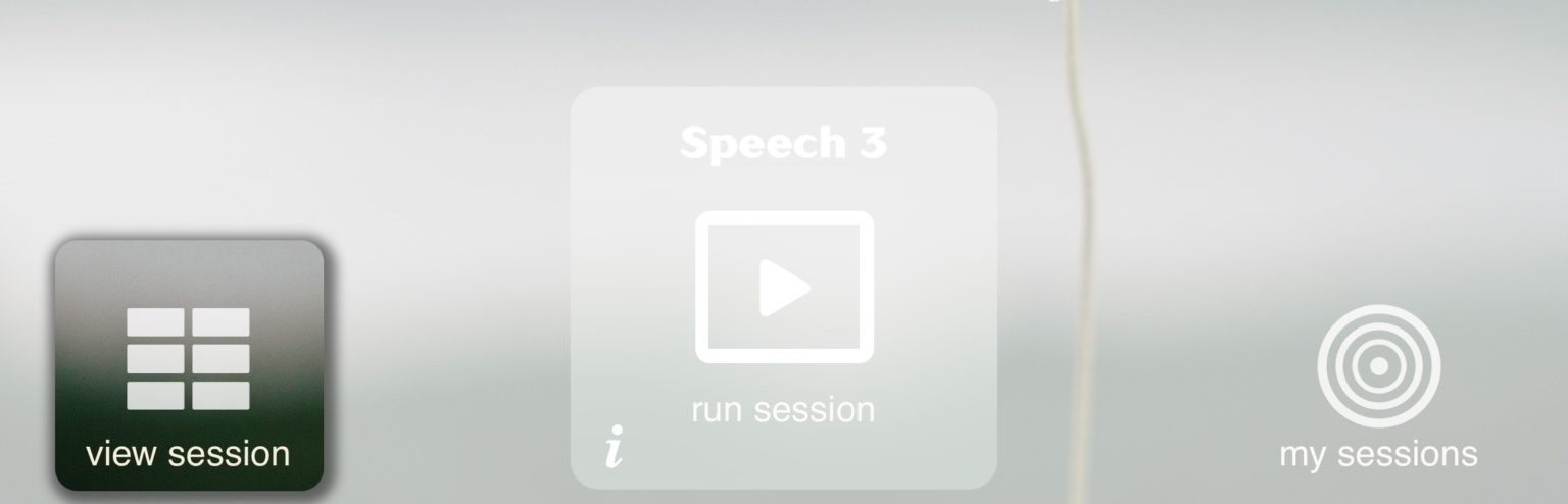 View session sequence - Cuespeak
