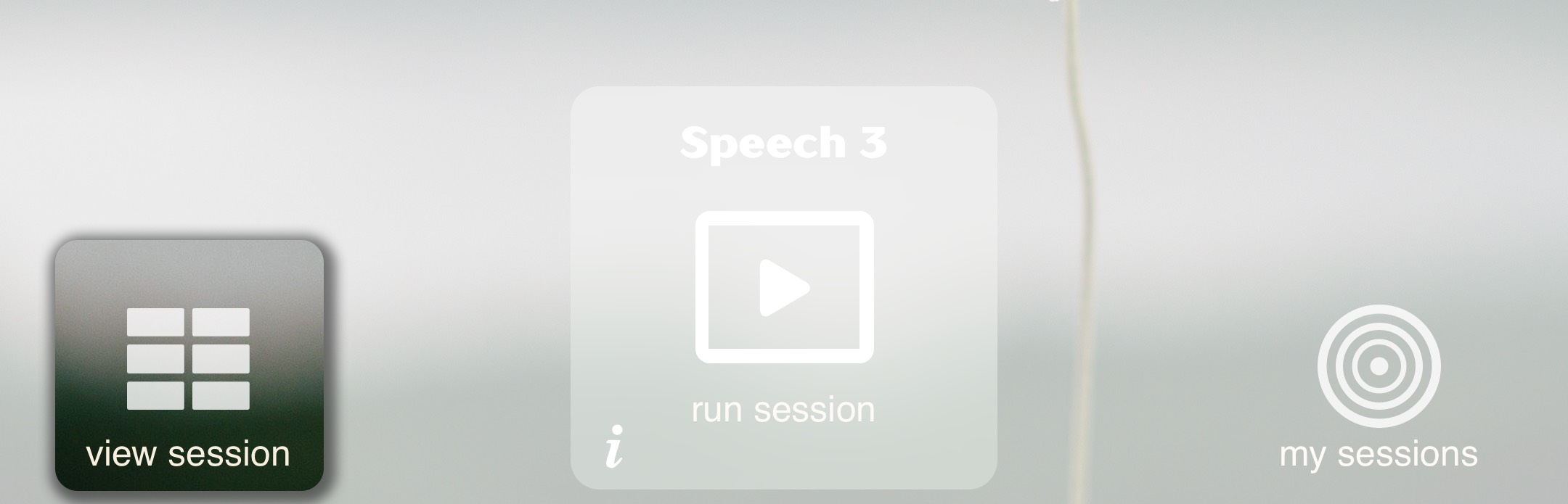 View session sequence - Cuespeak