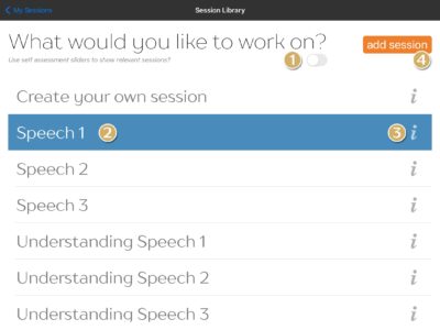 Creating a new session - cuespeak