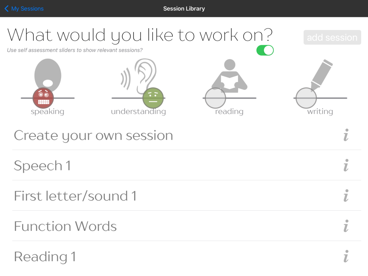 Creating a new session - Cuespeak