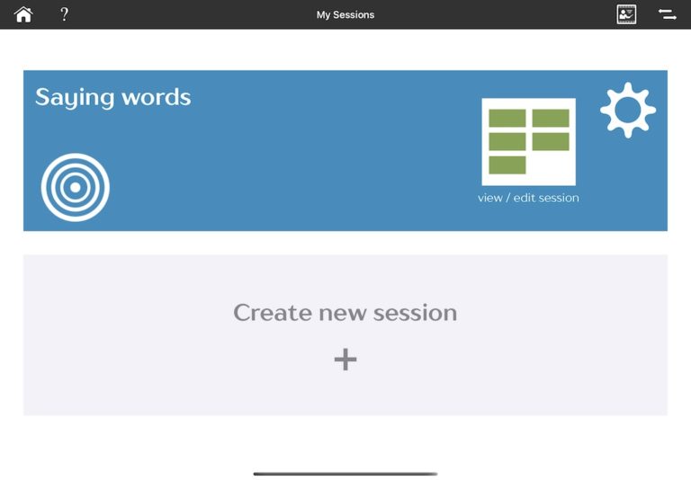 Creating a new therapy session - Cuespeak