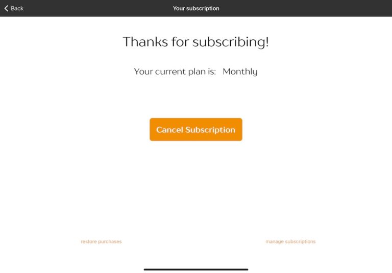 Checking or cancelling your subscription - Cuespeak